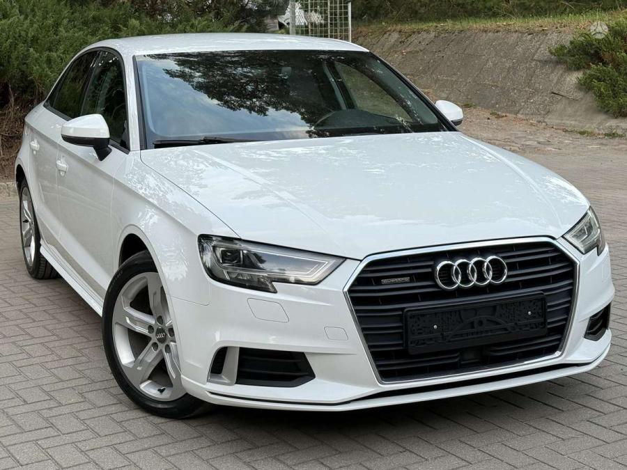 White Audi A3 2017 in Prienai, with an engine capacity of 2.00 L and mileage of 251 thousand km for 12200 €, photo 8 on AUTOMOTO.COM.LV