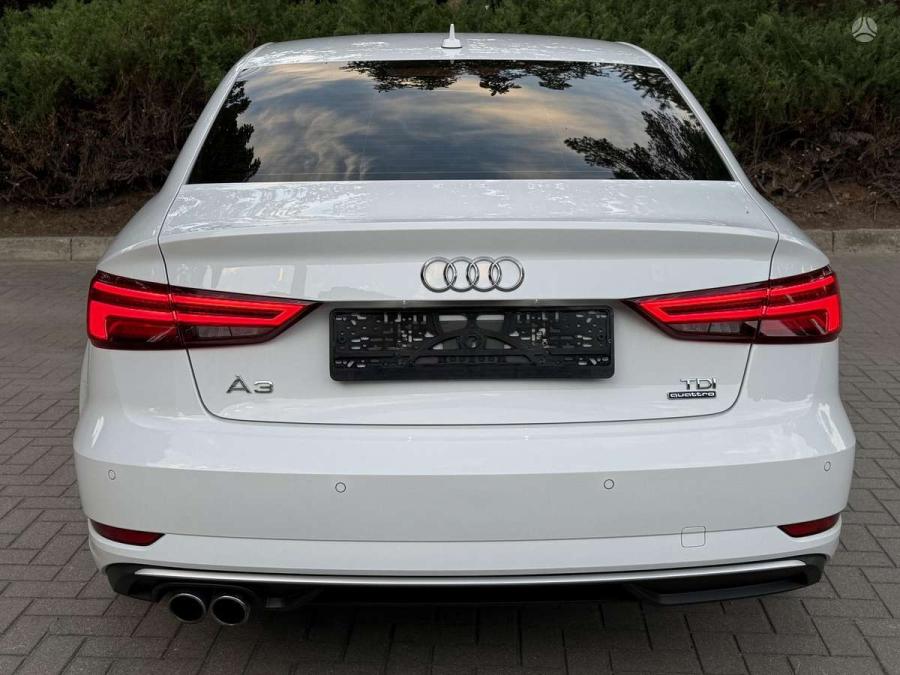 White Audi A3 2017 in Prienai, with an engine capacity of 2.00 L and mileage of 251 thousand km for 12200 €, photo 16 on AUTOMOTO.COM.LV