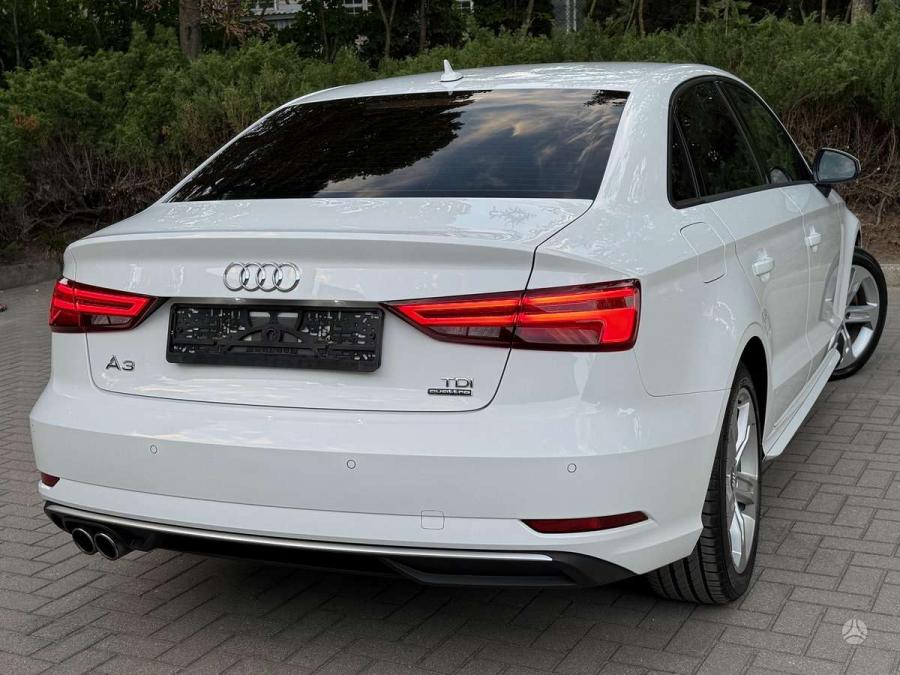 White Audi A3 2017 in Prienai, with an engine capacity of 2.00 L and mileage of 251 thousand km for 12200 €, photo 21 on AUTOMOTO.COM.LV