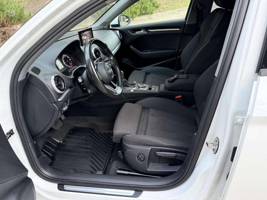 White Audi A3 2017 in Prienai, with an engine capacity of 2.00 L and mileage of 251 thousand km for 12200 €, photo 26 on AUTOMOTO.COM.LV