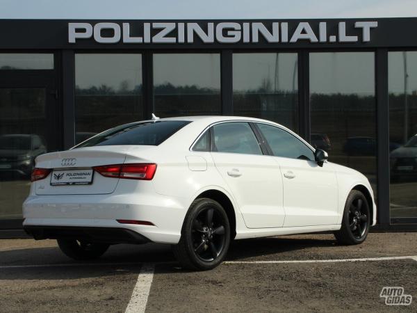 White Audi A3 2018 in Vilnius, with an engine capacity of 1.60 L and mileage of 63 thousand km for 14350 €, photo 4 on AUTOMOTO.COM.LV