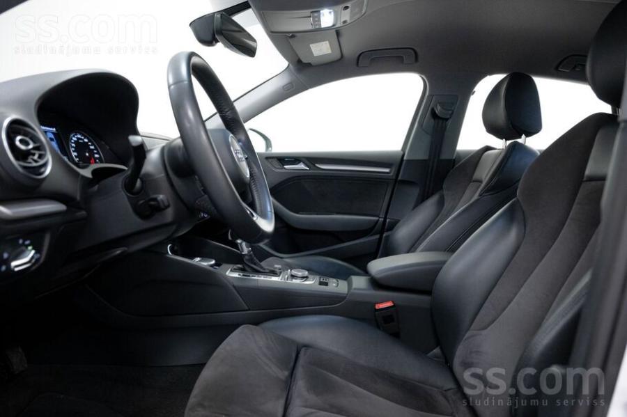 White Audi A3 2018 in Riga, with an engine capacity of 1.60 L and mileage of 86 thousand km for 16500 €, photo 7 on AUTOMOTO.COM.LV