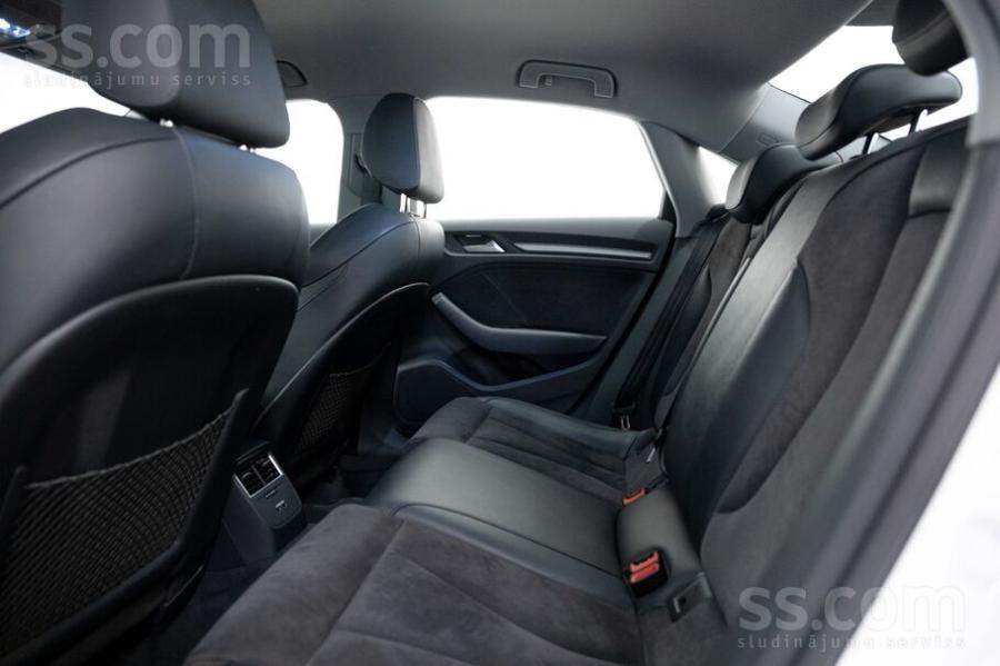 White Audi A3 2018 in Riga, with an engine capacity of 1.60 L and mileage of 86 thousand km for 16500 €, photo 8 on AUTOMOTO.COM.LV