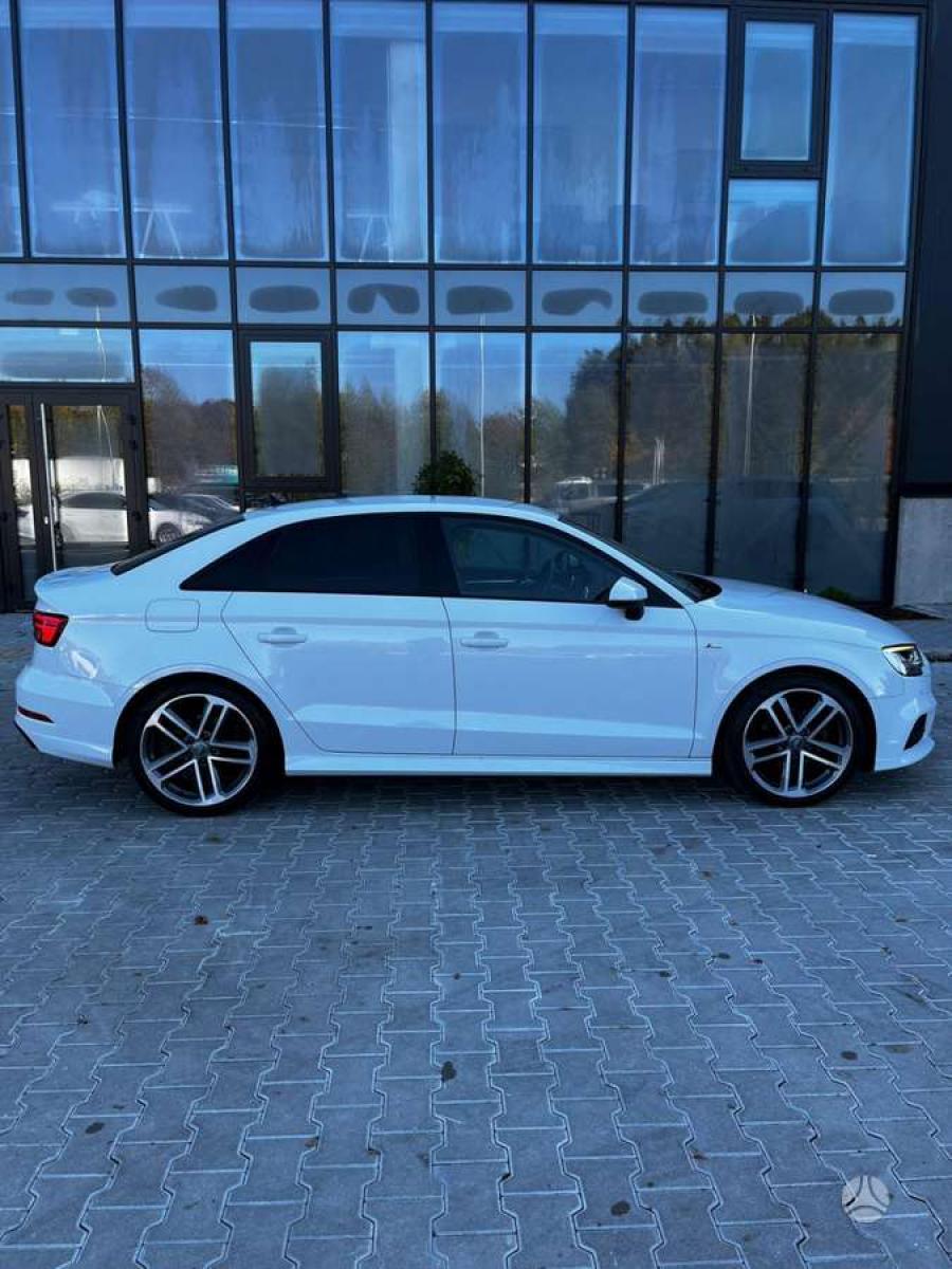 White Audi A3 2019 in Vilnius, with an engine capacity of 1.50 L and mileage of 111 thousand km for 15600 €, photo 5 on AUTOMOTO.COM.LV