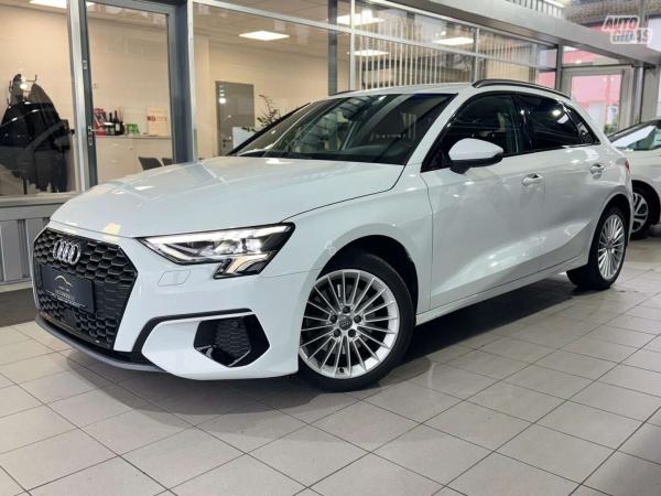 White Audi A3 2020 in Kaunas, with an engine capacity of 1.50 L and mileage of 64 thousand km for 24439 €, photo 2 on AUTOMOTO.COM.LV