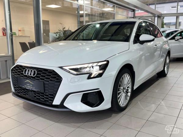White Audi A3 2020 in Kaunas, with an engine capacity of 1.50 L and mileage of 64 thousand km for 24439 €, photo 5 on AUTOMOTO.COM.LV