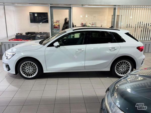 White Audi A3 2020 in Kaunas, with an engine capacity of 1.50 L and mileage of 64 thousand km for 24439 €, photo 8 on AUTOMOTO.COM.LV
