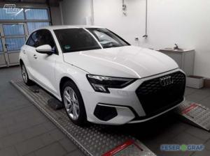 White Audi A3 2021 in Kaunas, with an engine capacity of 1.40 L and mileage of 48 thousand km for 24233 €, photo 6 on AUTOMOTO.COM.LV