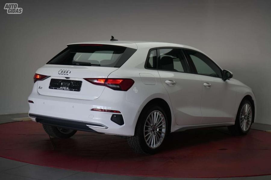 White Audi A3 2022 in Kaunas, with an engine capacity of 1.50 L and mileage of 64 thousand km for 23741 €, photo 3 on AUTOMOTO.COM.LV