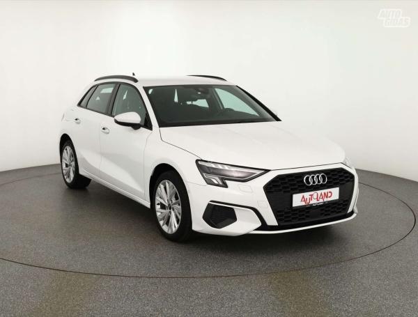 White Audi A3 2022 in Kaunas, with an engine capacity of 1.40 L and mileage of 46 thousand km for 27437 €, photo 7 on AUTOMOTO.COM.LV