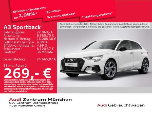 Balts Audi A3 2022 Kauņa, ar dzinēja tilpumu 1.40 L un nobraukumu 58 tūkst. km par 25751 €, foto 1 vietnē AUTOMOTO.COM.LV
