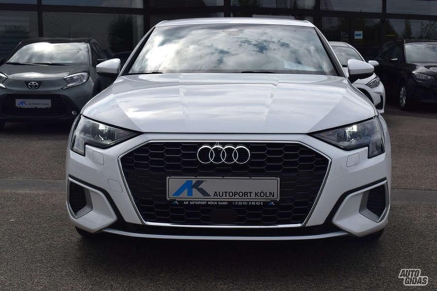 White Audi A3 2023 in Kaunas, with an engine capacity of 2.00 L and mileage of 74 thousand km for 26820 €, photo 3 on AUTOMOTO.COM.LV