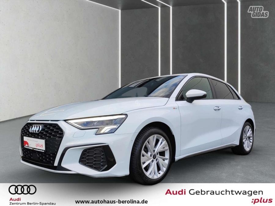 White Audi A3 2024 in Kaunas, with an engine capacity of 1.50 L and mileage of 23 thousand km for 33166 €, photo 2 on AUTOMOTO.COM.LV