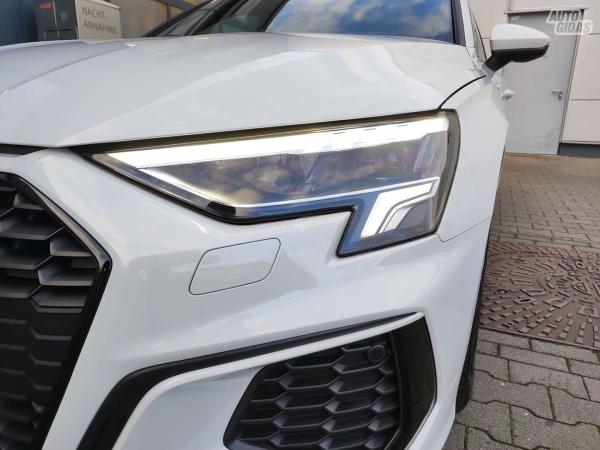 White Audi A3 2024 in Kaunas, with an engine capacity of 1.50 L and mileage of 23 thousand km for 33166 €, photo 8 on AUTOMOTO.COM.LV