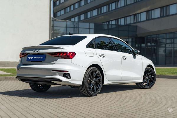 White Audi A3 2024 in Klaipeda, with an engine capacity of 2.00 L and mileage of 43 thousand km for 25300 €, photo 6 on AUTOMOTO.COM.LV