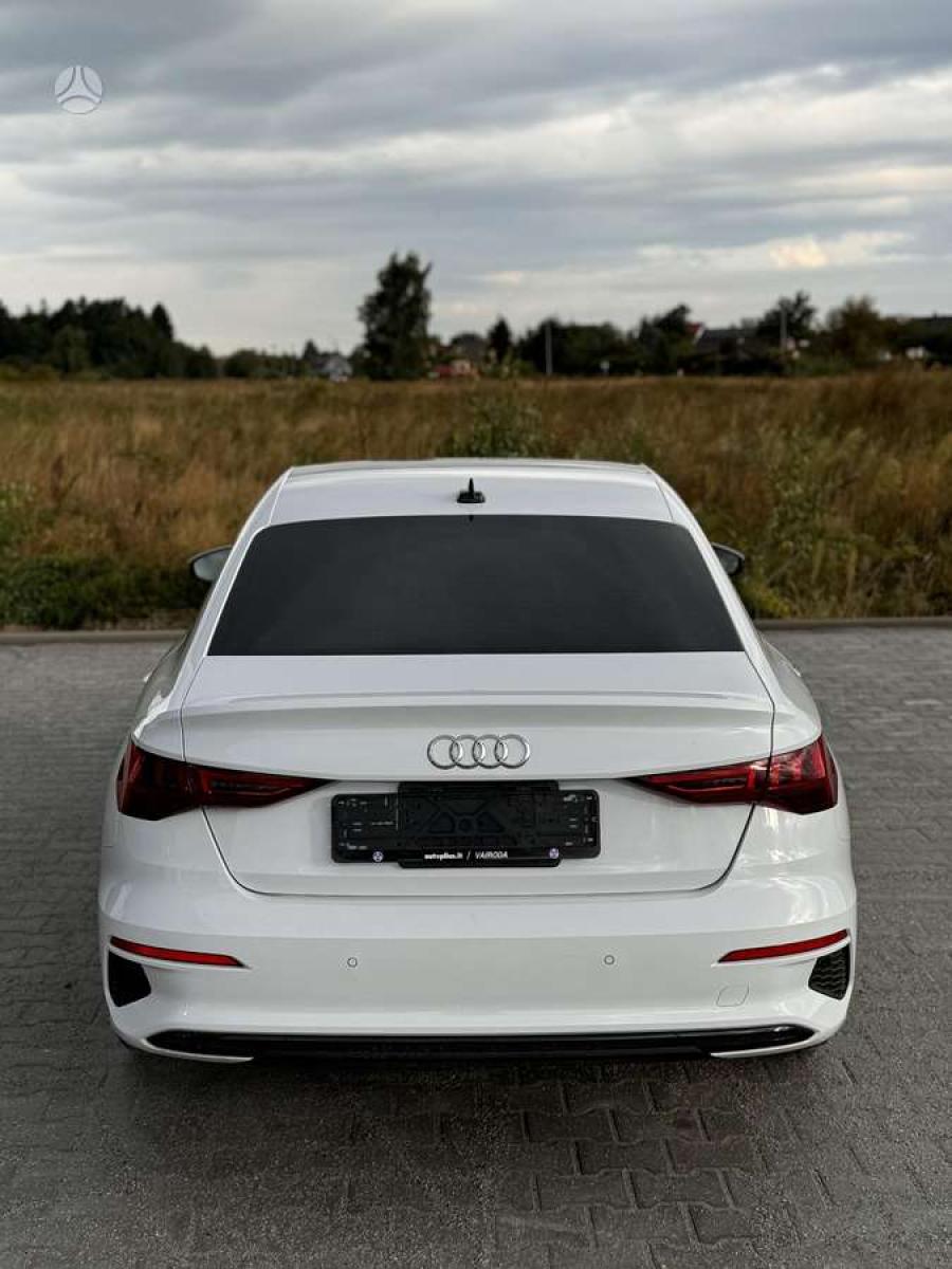White Audi A3 2024 in Klaipeda, with an engine capacity of 2.00 L and mileage of 43 thousand km for 25500 €, photo 15 on AUTOMOTO.COM.LV