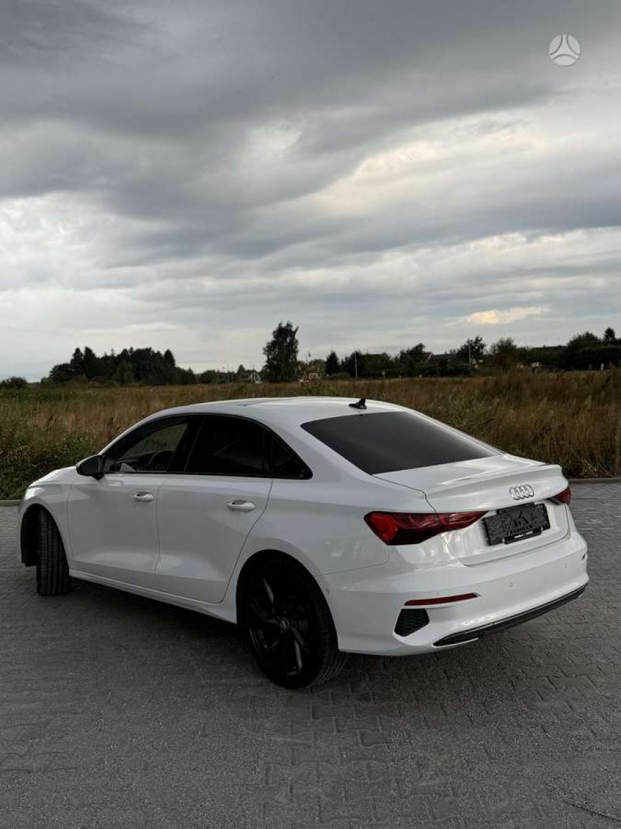 White Audi A3 2024 in Klaipeda, with an engine capacity of 2.00 L and mileage of 43 thousand km for 25500 €, photo 18 on AUTOMOTO.COM.LV