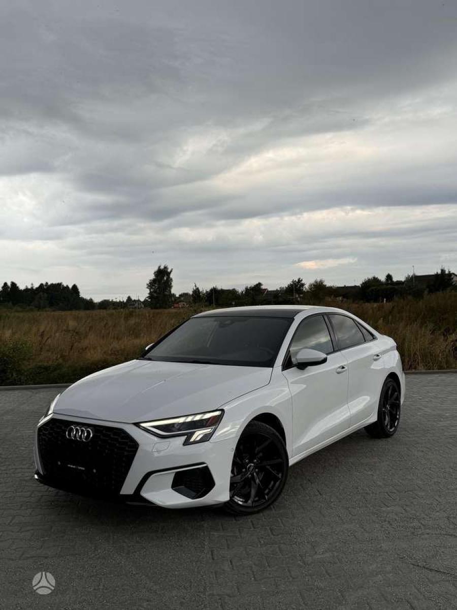 White Audi A3 2024 in Klaipeda, with an engine capacity of 2.00 L and mileage of 43 thousand km for 25500 €, photo 19 on AUTOMOTO.COM.LV
