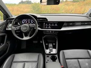 White Audi A3 2024 in Klaipeda, with an engine capacity of 2.00 L and mileage of 43 thousand km for 25500 €, photo 27 on AUTOMOTO.COM.LV