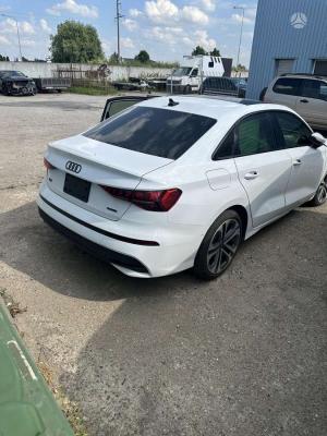 White Audi A3 2025 in Kaunas, with an engine capacity of 1.98 L and mileage of 22 thousand km for 11600 €, photo  on AUTOMOTO.COM.LV