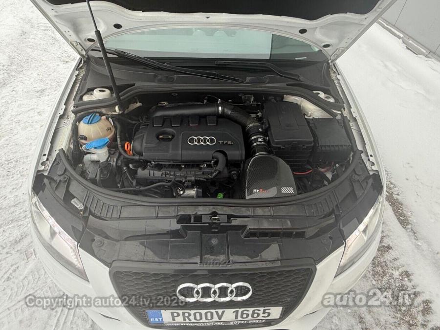 White Audi A3 2009 in Tartu, with an engine capacity of 1.80 L and mileage of 196 thousand km for 7900 €, photo 17 on AUTOMOTO.COM.LV