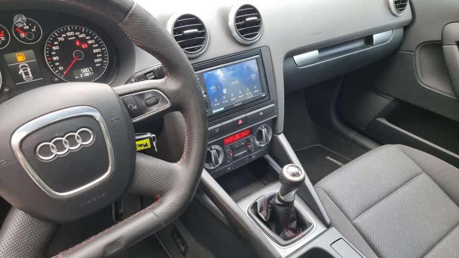 Balts Audi A3 2009 Viļņa, ar dzinēja tilpumu 1.40 L un nobraukumu 213 tūkst. km par 4300 €, foto 16 vietnē AUTOMOTO.COM.LV