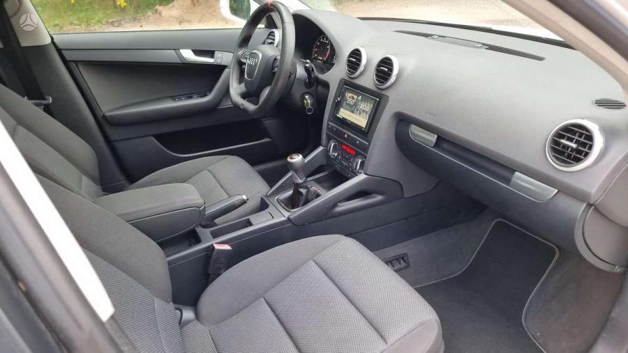 Balts Audi A3 2009 Viļņa, ar dzinēja tilpumu 1.40 L un nobraukumu 213 tūkst. km par 4300 €, foto 18 vietnē AUTOMOTO.COM.LV