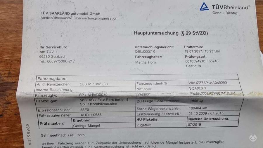 Balts Audi A3 2009 Viļņa, ar dzinēja tilpumu 1.40 L un nobraukumu 213 tūkst. km par 4300 €, foto 50 vietnē AUTOMOTO.COM.LV