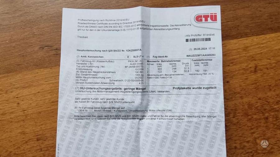 Balts Audi A3 2009 Viļņa, ar dzinēja tilpumu 1.40 L un nobraukumu 213 tūkst. km par 4300 €, foto 53 vietnē AUTOMOTO.COM.LV
