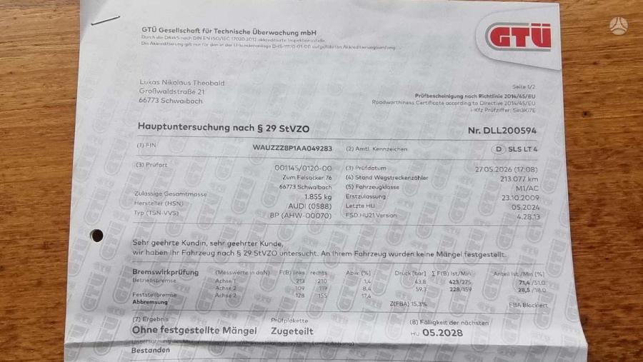 Balts Audi A3 2009 Viļņa, ar dzinēja tilpumu 1.40 L un nobraukumu 213 tūkst. km par 4300 €, foto 55 vietnē AUTOMOTO.COM.LV
