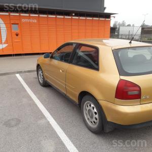 Yellow Audi A3 1997 in Liepaja, with an engine capacity of 1.60 L and mileage of 290 thousand km for 490 €, photo 3 on AUTOMOTO.COM.LV
