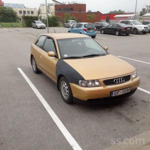 Yellow Audi A3 1997 in Liepaja, with an engine capacity of 1.60 L and mileage of 290 thousand km for 490 €, photo 6 on AUTOMOTO.COM.LV