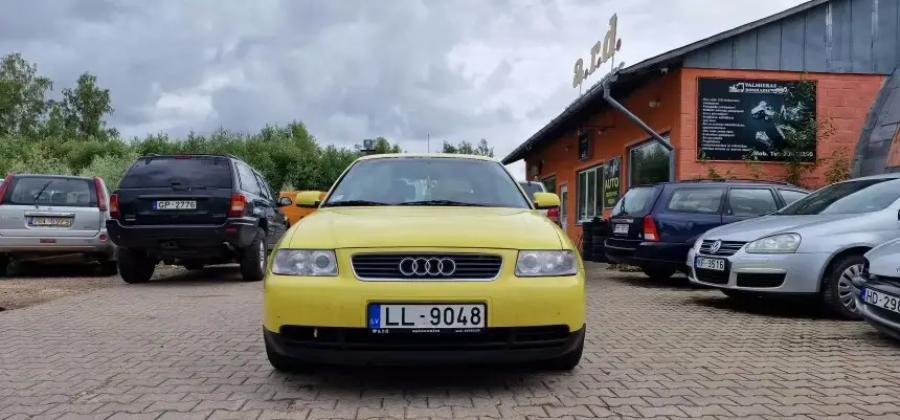 Yellow Audi A3 2001 in Valmiera, with an engine capacity of 1.90 L and mileage of 569 thousand km for 1400 €, photo 9 on AUTOMOTO.COM.LV