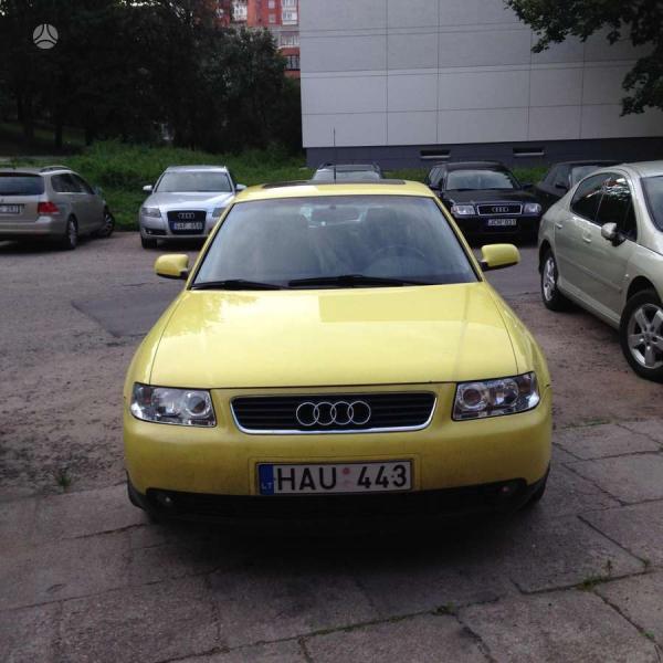 Dzeltens Audi A3 2001 Viļņa, ar dzinēja tilpumu 1.90 L un nobraukumu 265 tūkst. km par 500 €, foto 1 vietnē AUTOMOTO.COM.LV