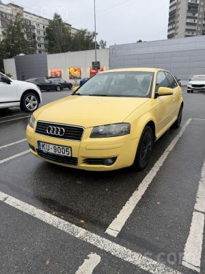 Yellow Audi A3 2003 in Riga, with an engine capacity of 2.00 L and mileage of 262 thousand km for 1500 €, photo 3 on AUTOMOTO.COM.LV