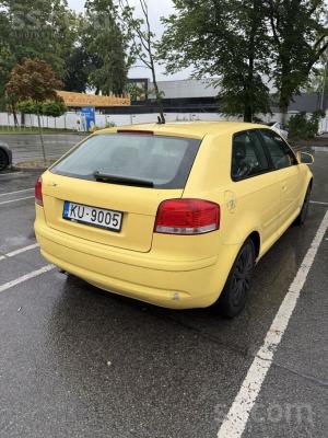 Yellow Audi A3 2003 in Riga, with an engine capacity of 2.00 L and mileage of 262 thousand km for 1500 €, photo 4 on AUTOMOTO.COM.LV
