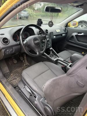 Yellow Audi A3 2003 in Riga, with an engine capacity of 2.00 L and mileage of 262 thousand km for 1500 €, photo 6 on AUTOMOTO.COM.LV