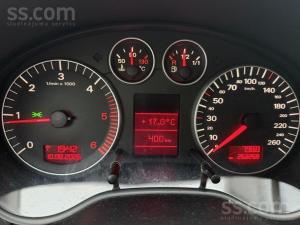 Yellow Audi A3 2003 in Riga, with an engine capacity of 2.00 L and mileage of 262 thousand km for 1500 €, photo 8 on AUTOMOTO.COM.LV