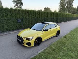 Dzeltens Audi A3 2021 Kauņa, ar dzinēja tilpumu 1.50 L un nobraukumu 84 tūkst. km par 23490 €, foto  vietnē AUTOMOTO.COM.LV