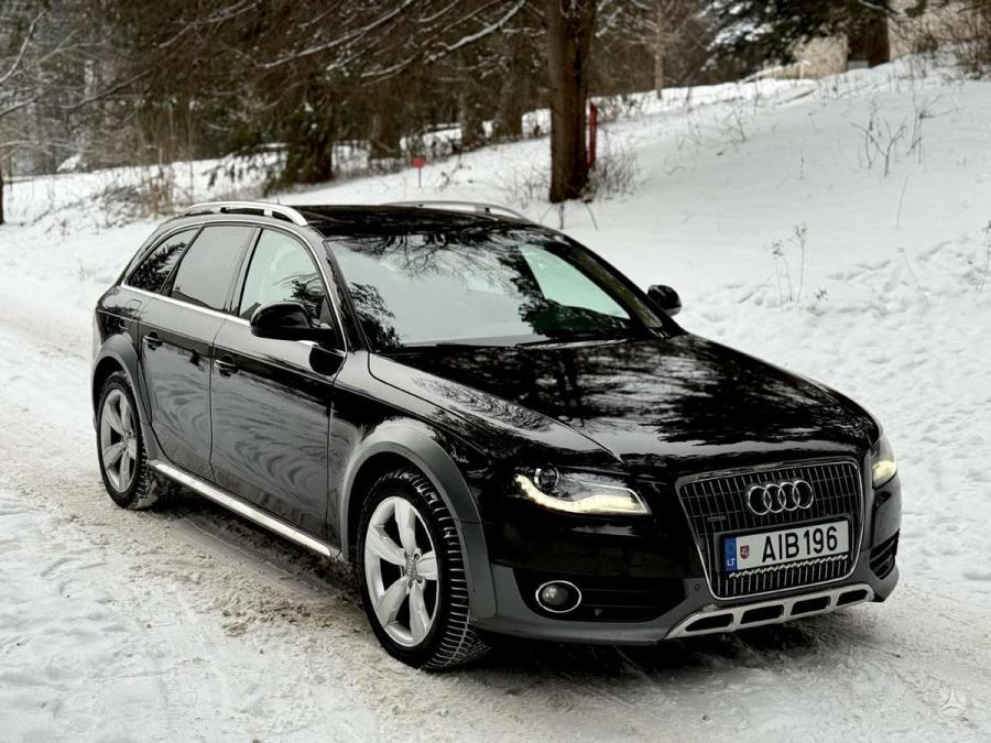Black Audi A4 Allroad 2010 in Vilnius, with an engine capacity of 2.97 L and mileage of 309 thousand km for 6900 €, photo 1 on AUTOMOTO.COM.LV