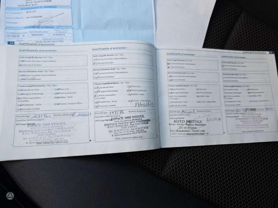 Черный Ауди А4 Олроуд 2010 в Таураге, объемом двигателя 1.97 л и пробегом 306 тыс. км за 6500 €, фото 19 на AUTOMOTO.COM.LV