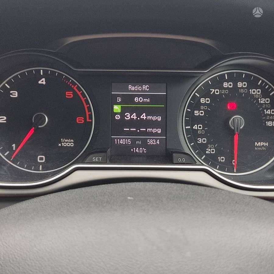 Black Audi A4 Allroad 2012 in Utena, with an engine capacity of 1.97 L and mileage of 114 thousand km for 3200 €, photo 15 on AUTOMOTO.COM.LV