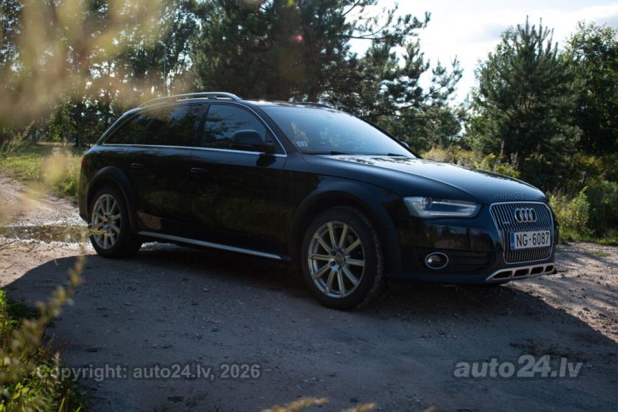 Black Audi A4 Allroad 2014 in Riga, with an engine capacity of 2.00 L and mileage of 269 thousand km for 8790 €, photo 3 on AUTOMOTO.COM.LV