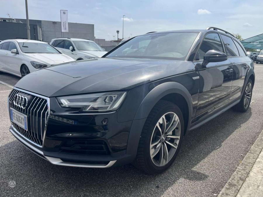 Black Audi A4 Allroad 2016 in Panevezys, with an engine capacity of 1.97 L and mileage of 221 thousand km for 14500 €, photo 1 on AUTOMOTO.COM.LV