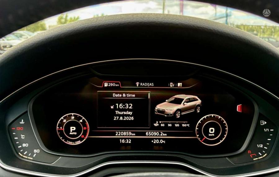 Melns Audi A4 Allroad 2016 Panevēža, ar dzinēja tilpumu 1.97 L un nobraukumu 221 tūkst. km par 14700 €, foto 15 vietnē AUTOMOTO.COM.LV