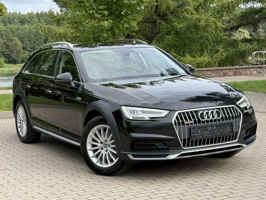 Black Audi A4 Allroad 2016 in Prienai, with an engine capacity of 1.97 L and mileage of 213 thousand km for 12850 €, photo 3 on AUTOMOTO.COM.LV