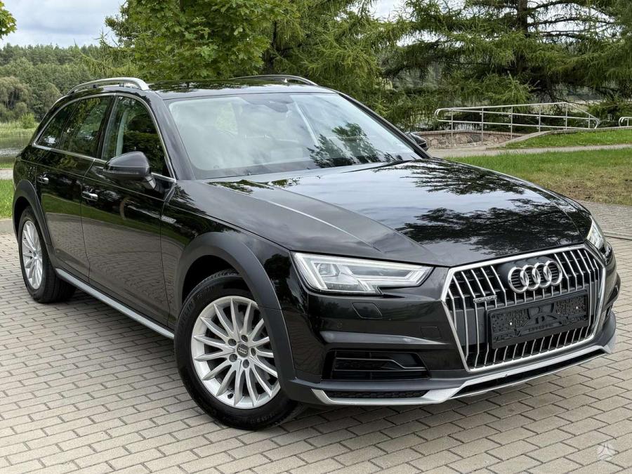 Black Audi A4 Allroad 2016 in Prienai, with an engine capacity of 1.97 L and mileage of 213 thousand km for 12850 €, photo 6 on AUTOMOTO.COM.LV