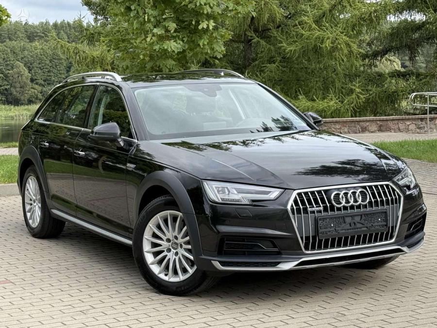 Black Audi A4 Allroad 2016 in Prienai, with an engine capacity of 1.97 L and mileage of 213 thousand km for 12850 €, photo 7 on AUTOMOTO.COM.LV