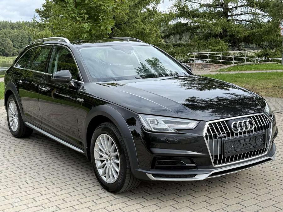 Black Audi A4 Allroad 2016 in Prienai, with an engine capacity of 1.97 L and mileage of 213 thousand km for 12850 €, photo 12 on AUTOMOTO.COM.LV