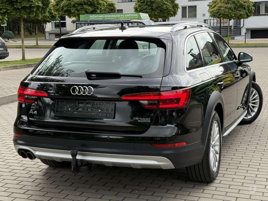 Black Audi A4 Allroad 2016 in Prienai, with an engine capacity of 1.97 L and mileage of 213 thousand km for 12850 €, photo 16 on AUTOMOTO.COM.LV